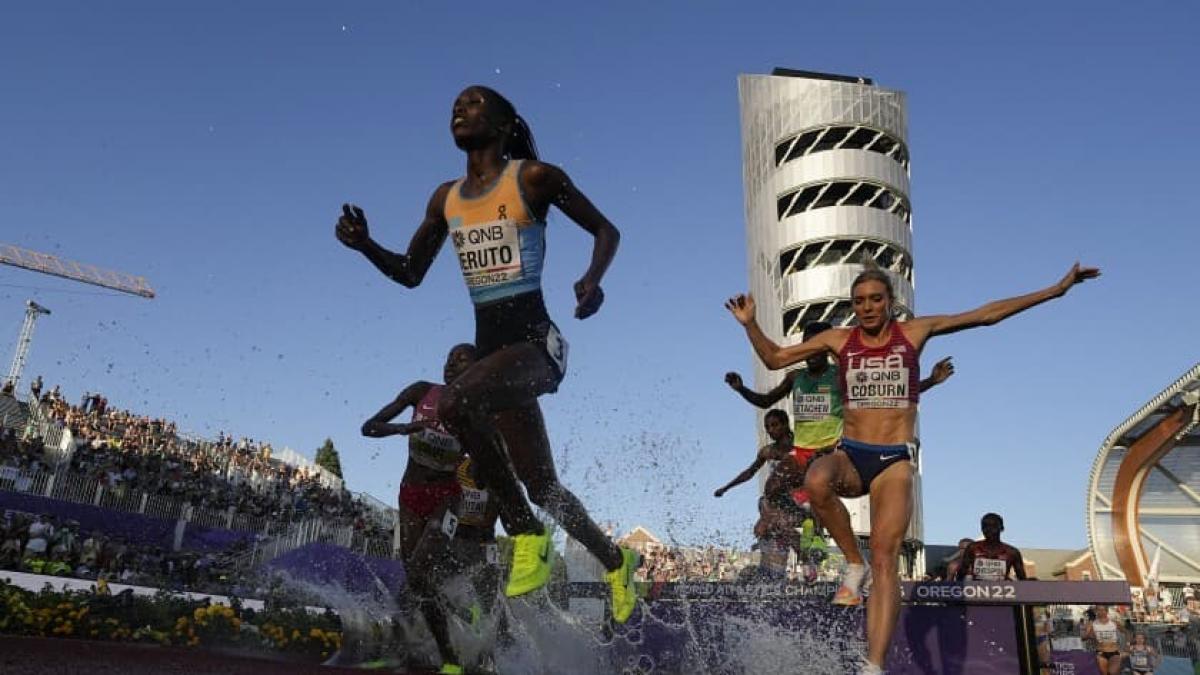 Jeruto wins 3000m steeplechase gold with the 3rd fastest time in ...