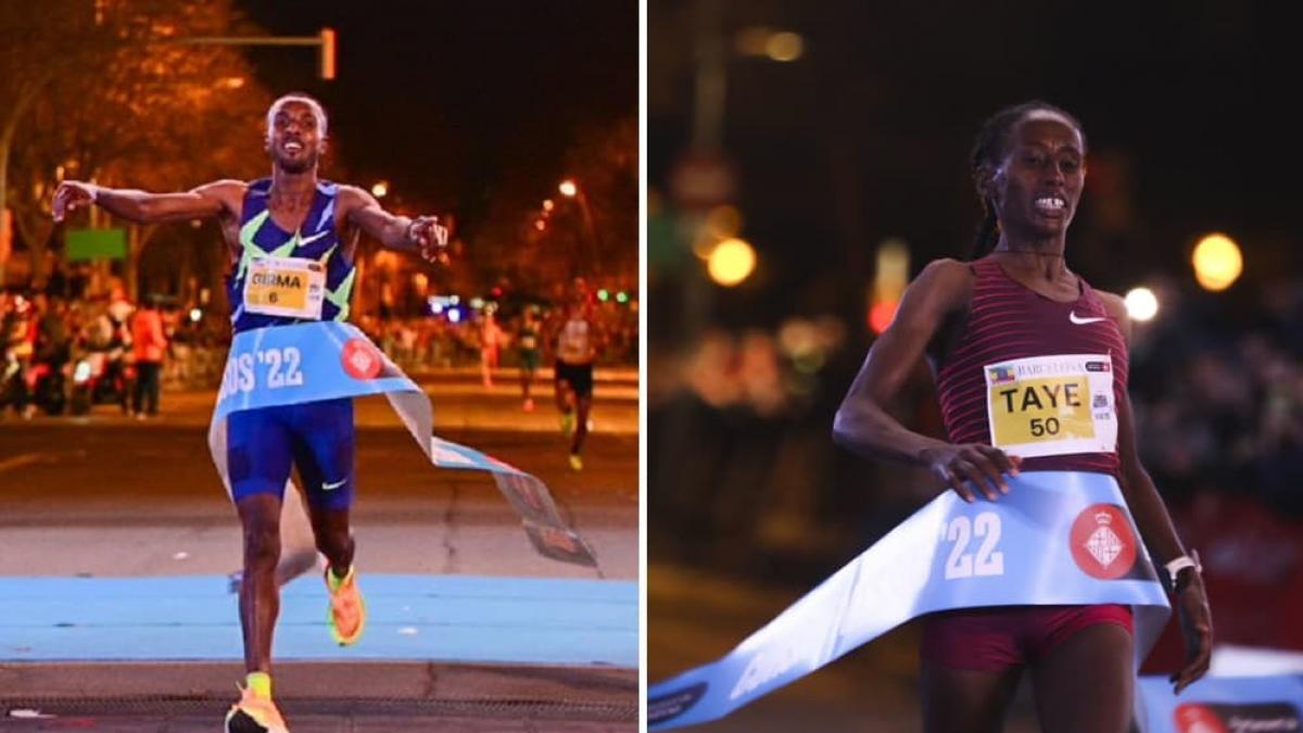 Ethiopians Ejgayehu Taye and Adisu Girma victorious in Barcelona ...