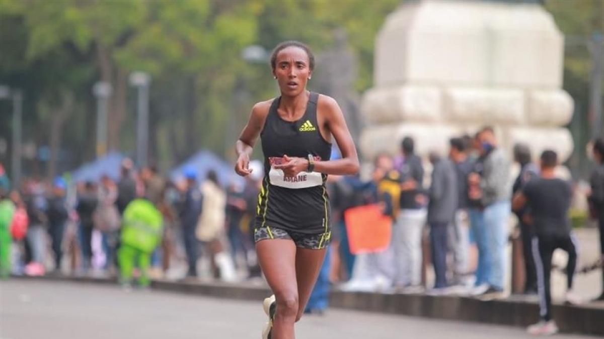 Amane Beriso Shanukle from Ethiopia wins women's marathon at the World ...