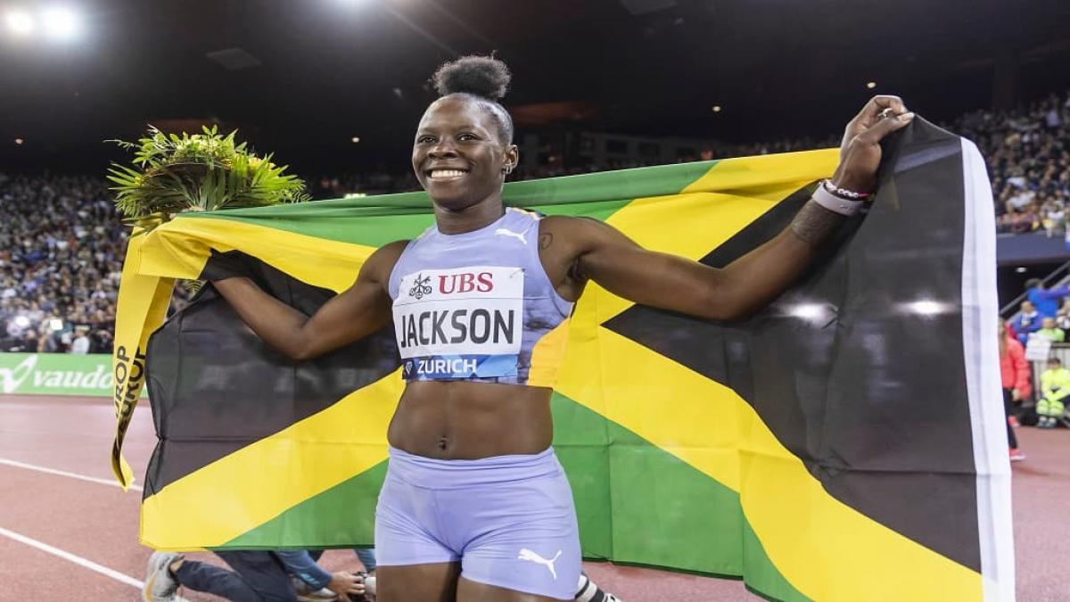 Shericka Jackson Seals Dominant 200m Victory at Weltklasse Zurich ...