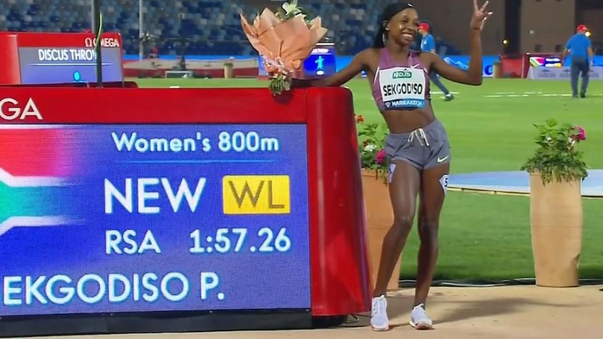 South Africa's Prudence Segkodiso Surprises with 1:57.70 800m World Lead in Marrakesh | Watch ...