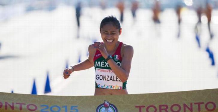 Maria Gonzales of Mexico wins 20K race walk gold and colapses after ...
