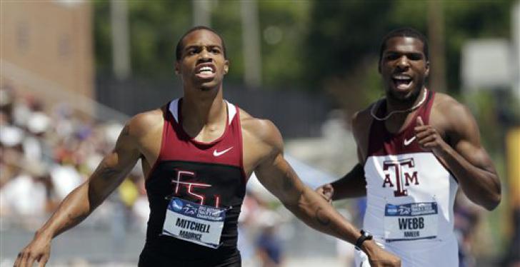 Ameer Webb clocks 9.90 (+2.4) takes down Andre de Grasse at Mt. Sac ...