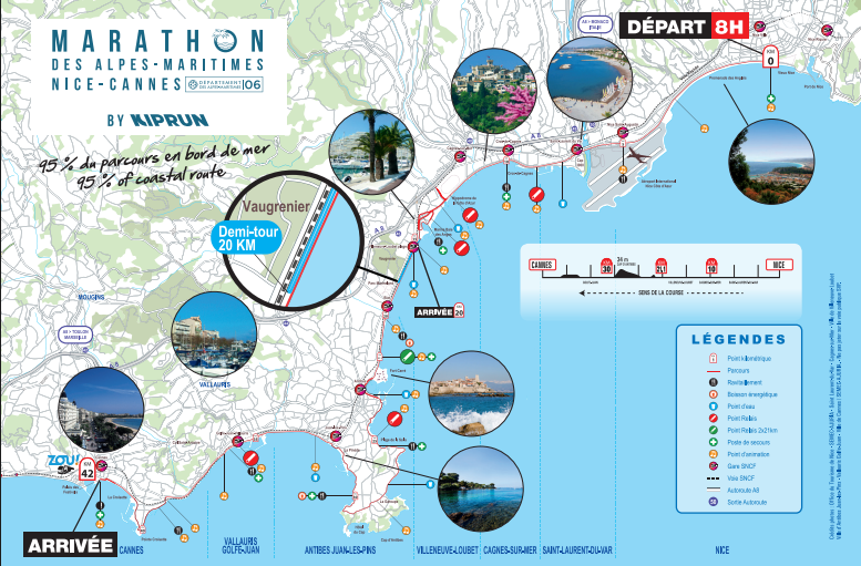 Course Description - Marathon des Alpes Maritimes Nice-Cannes | Watch ...
