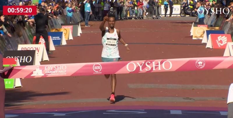 Yismaw Dillu Smashes Course Record at Cardiff Half Marathon 2025 ...